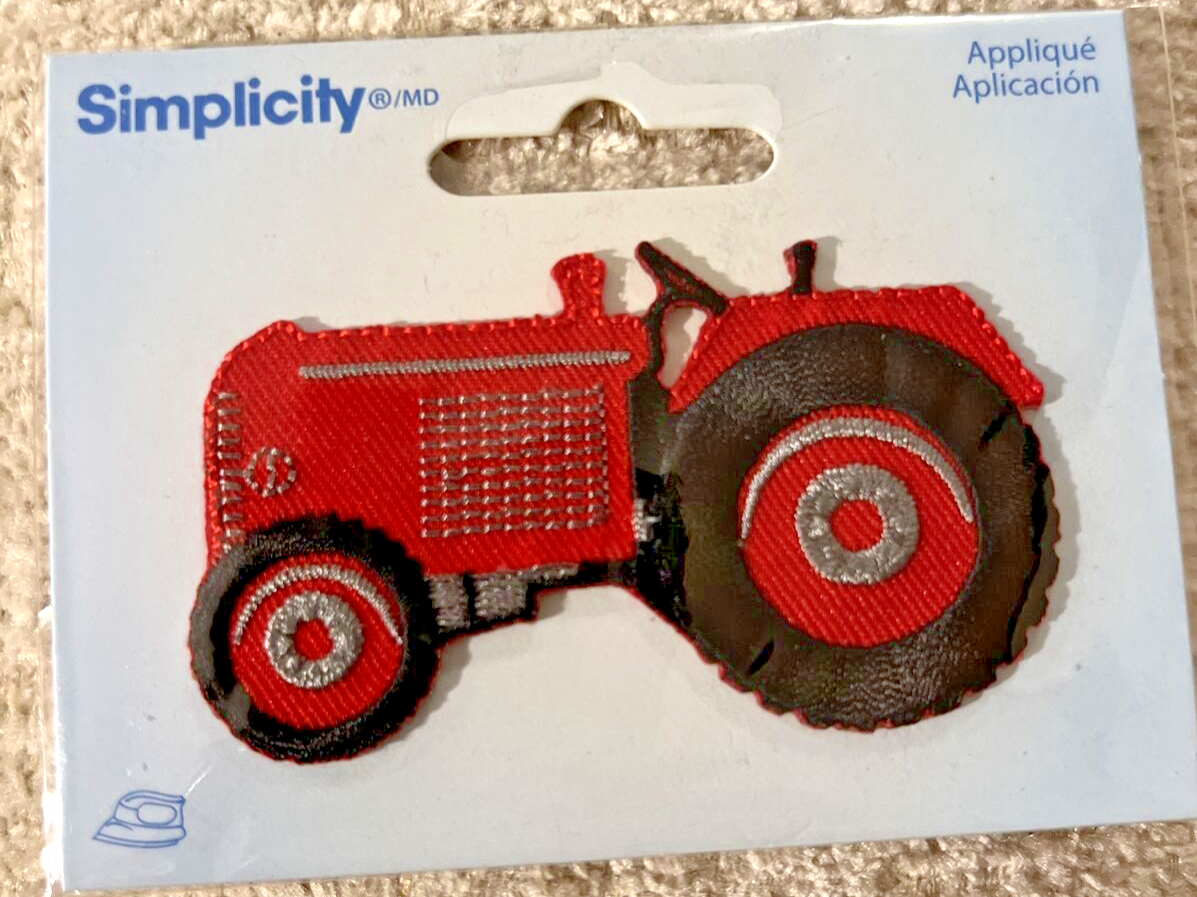 Red Tractor Embroidered Iron-on Patch Appliqué 3" NEW | eBay