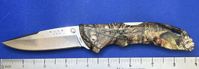 Buck 286 Lockback Folding Knife EXL USED Camo Handle W/Carry Clip Made ...