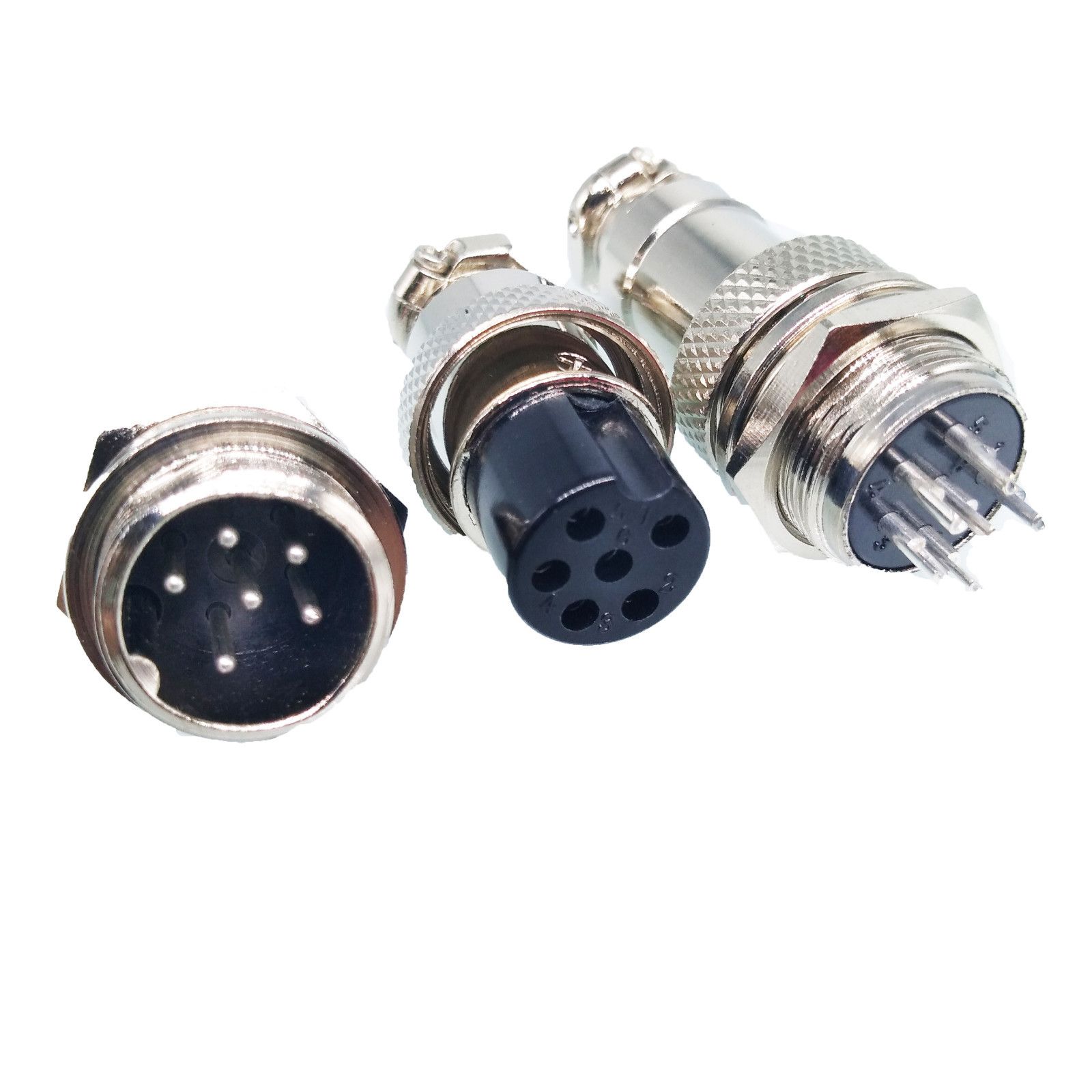 US Stock 5 Pair Aviation Plug 6 Pin Male Female Panel Wire Connector ...