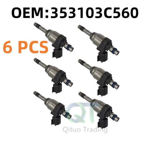 NEW 6x Fuel Injectors 13-18 FOR KIA K900 Sedona Sorento 3.3L / 3.8L ...