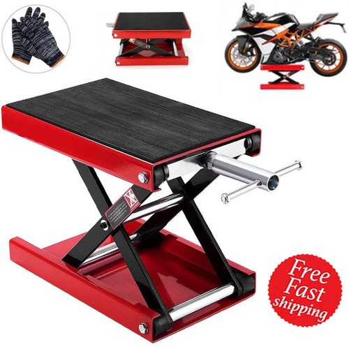 500KG Motorbike Motorcycle Table Bench Workshop Scissor Lift Jack Stand ...