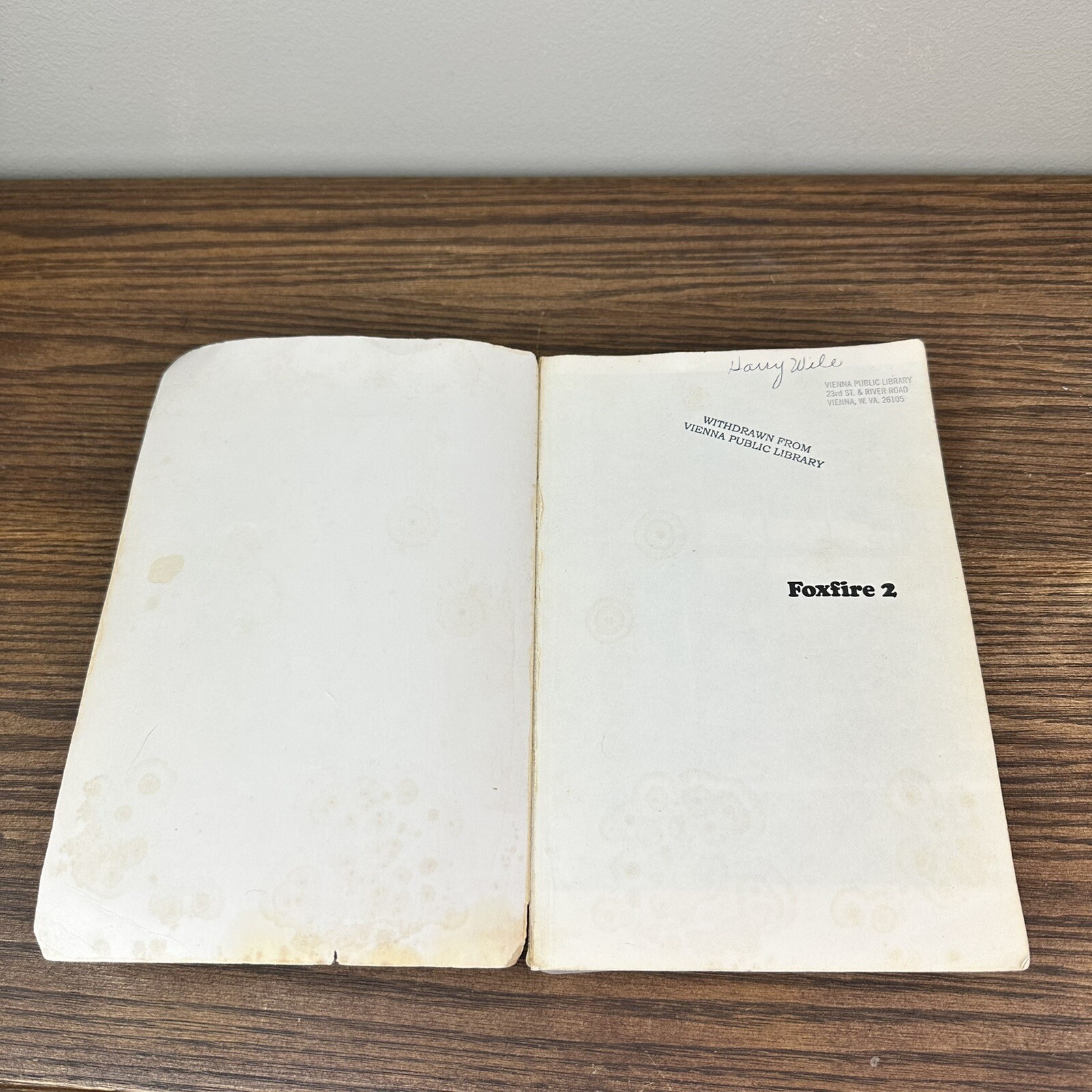 FOXFIRE 2 (1973) ghost stories, wild plant foods, spinning & weaving ...