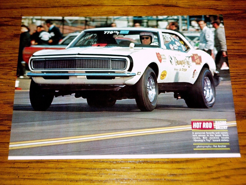1968 CHEVY CAMARO GRUMPY's TOY Bill Jenkins *SS/RS/Z28/decal/sticker/V8 ...