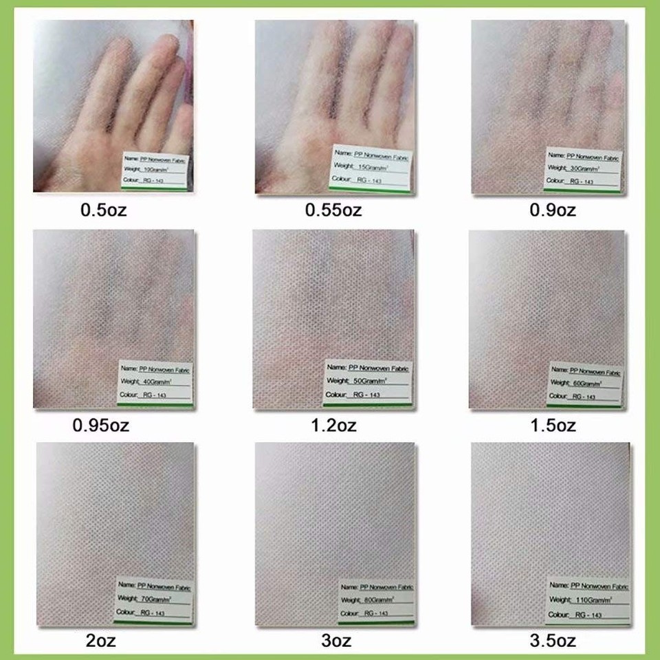 Agfabric Plant Covers 5'x15' 0.9oz Freeze Protection Floating Row Cover ...