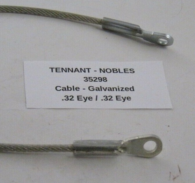 TENNANT - NOBLES 35298 Cable - Galvanized - .32 Eye / .32 Eye - Prepaid ...
