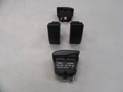 ON/OFF BLANK ROCKER SWITCH SET OF (4) 12V 16AMP MARINE BOAT | eBay
