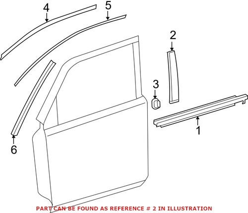 Genuine OEM Door Applique for Toyota 7575635020 | eBay