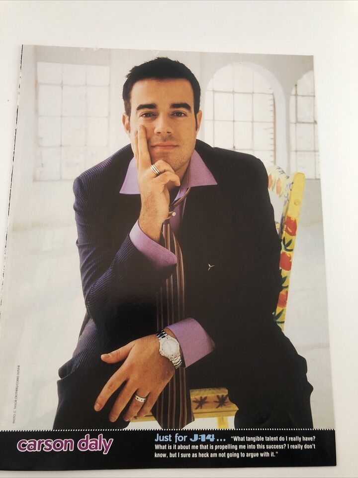 Vintage 90s' Pinup Christina Aguilera + Carson Daly Teen Magazine 1 ...