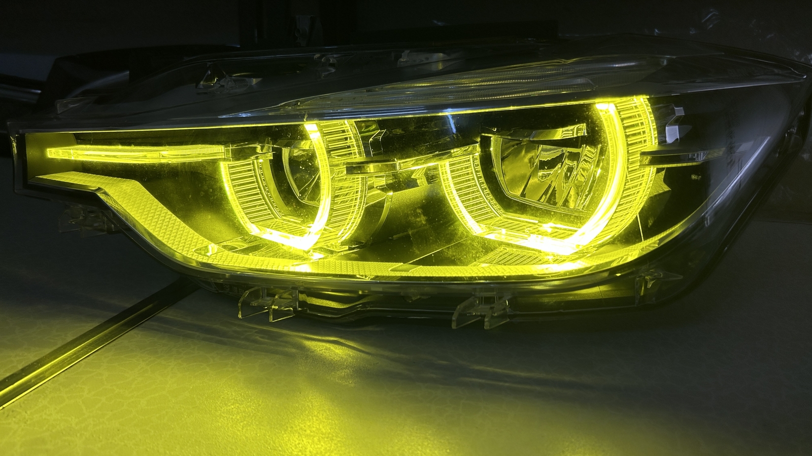 FOR BMW F30 3 SERIES CSL YELLOW LED HEADLIGHT DRL MODULE 2016 - 2018 ...