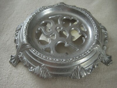 Vintage Carson 1998 Classical Pewter 4" Jar Candle Holder Trivet | eBay