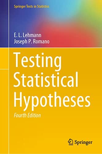 Testing Statistical Hypotheses: Volume 1 by E.L. Lehmann | eBay