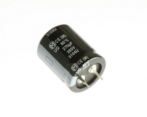 (10pcs) 270uF 350V DC Snap Mount Electrolytic Capacitor 350VDC 85C ...