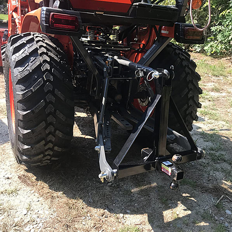 2'' 3-Point Linkage Tow Hitch Compact Tractor Triangle Frame Dual Hitch ...