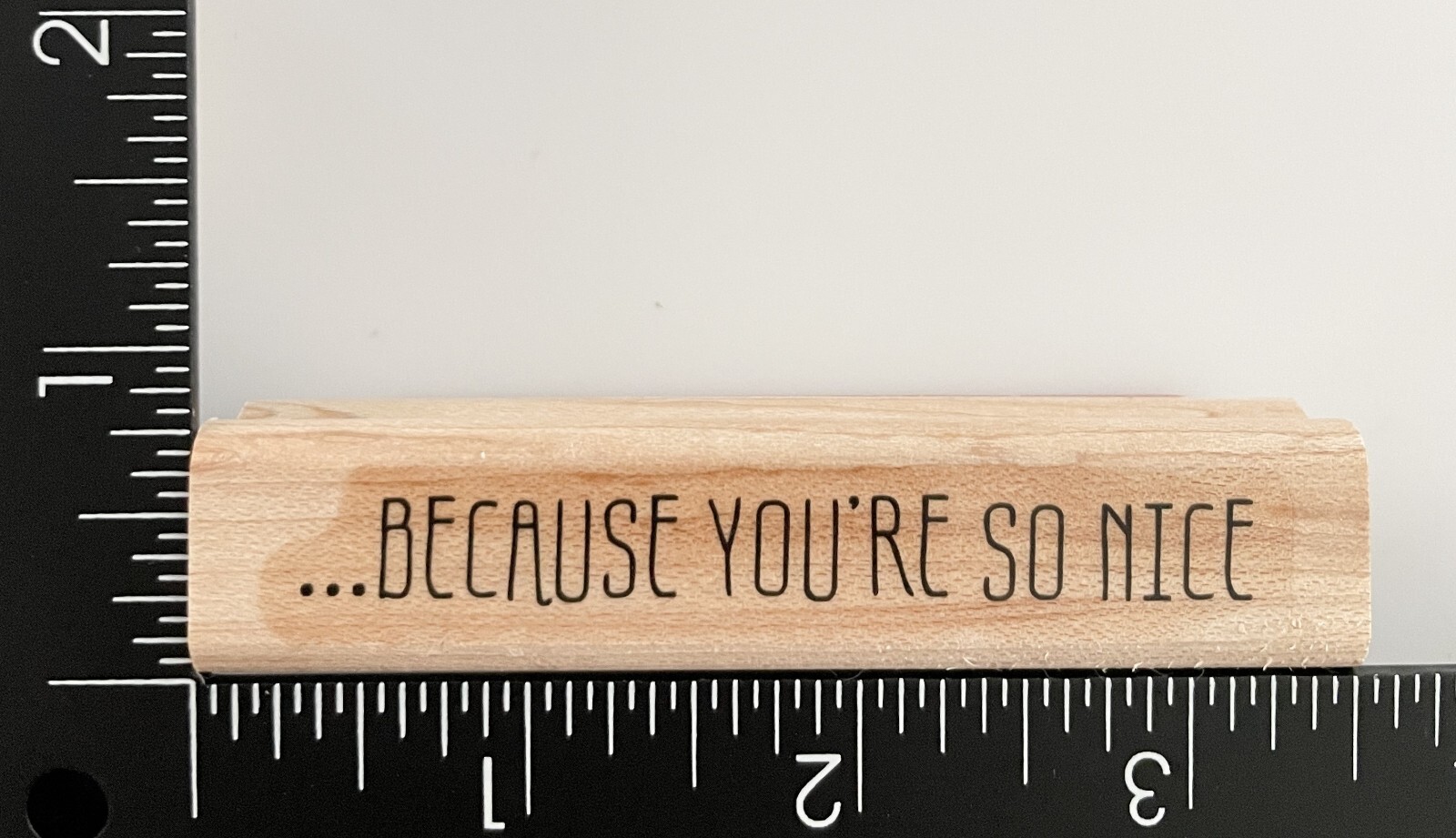 Because You're So Nice Wood Mounted Rubber Stamp | eBay
