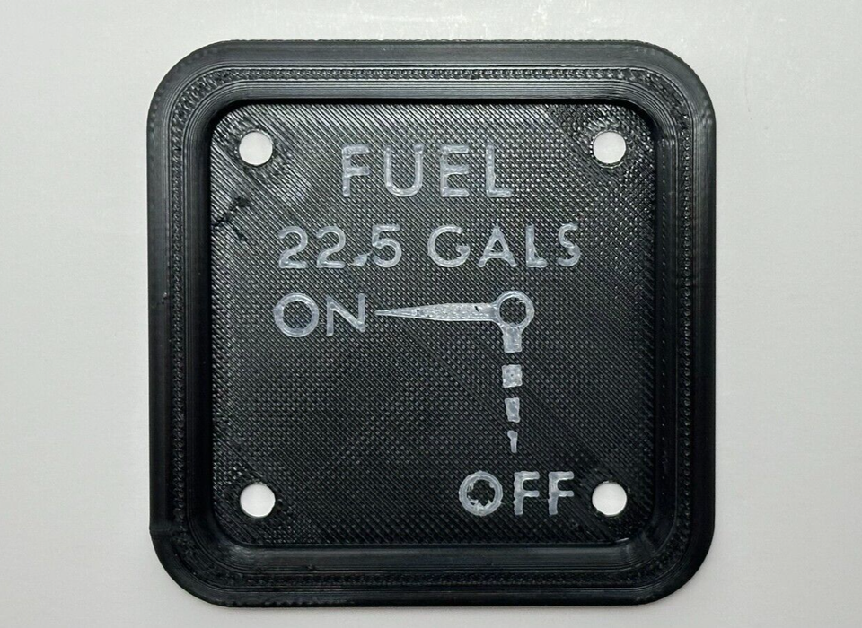 Cessna 150/152 Fuel Selector Placard (22.5 Gallons Useable Fuel) | eBay