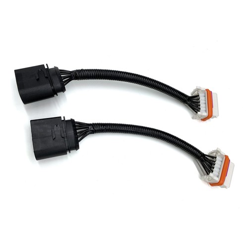 Fit (2pcs)OE: 7l6971071a Brand New Headlight Wiring Harness Adapter For ...