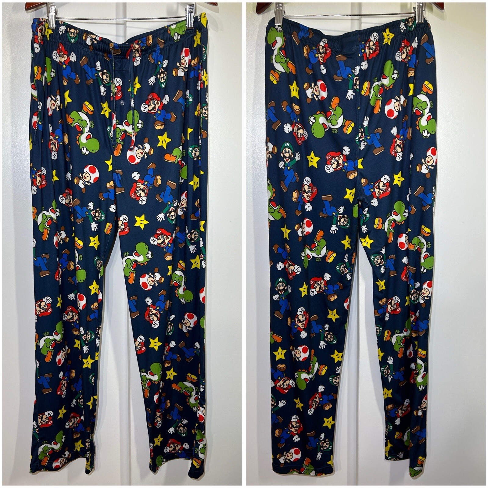 Super Mario Bros. and Friends Men's Lounge Pants Paj… - Gem