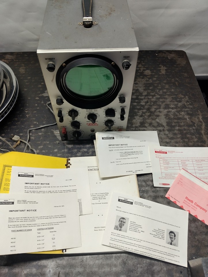 Eico Model 460 DC Wide Band Oscilloscope Powers ON | eBay
