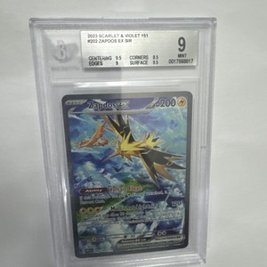 Zapdos ex 2023 Scarlet & Violet: 151 #202/165 Special Illustration Rare ...