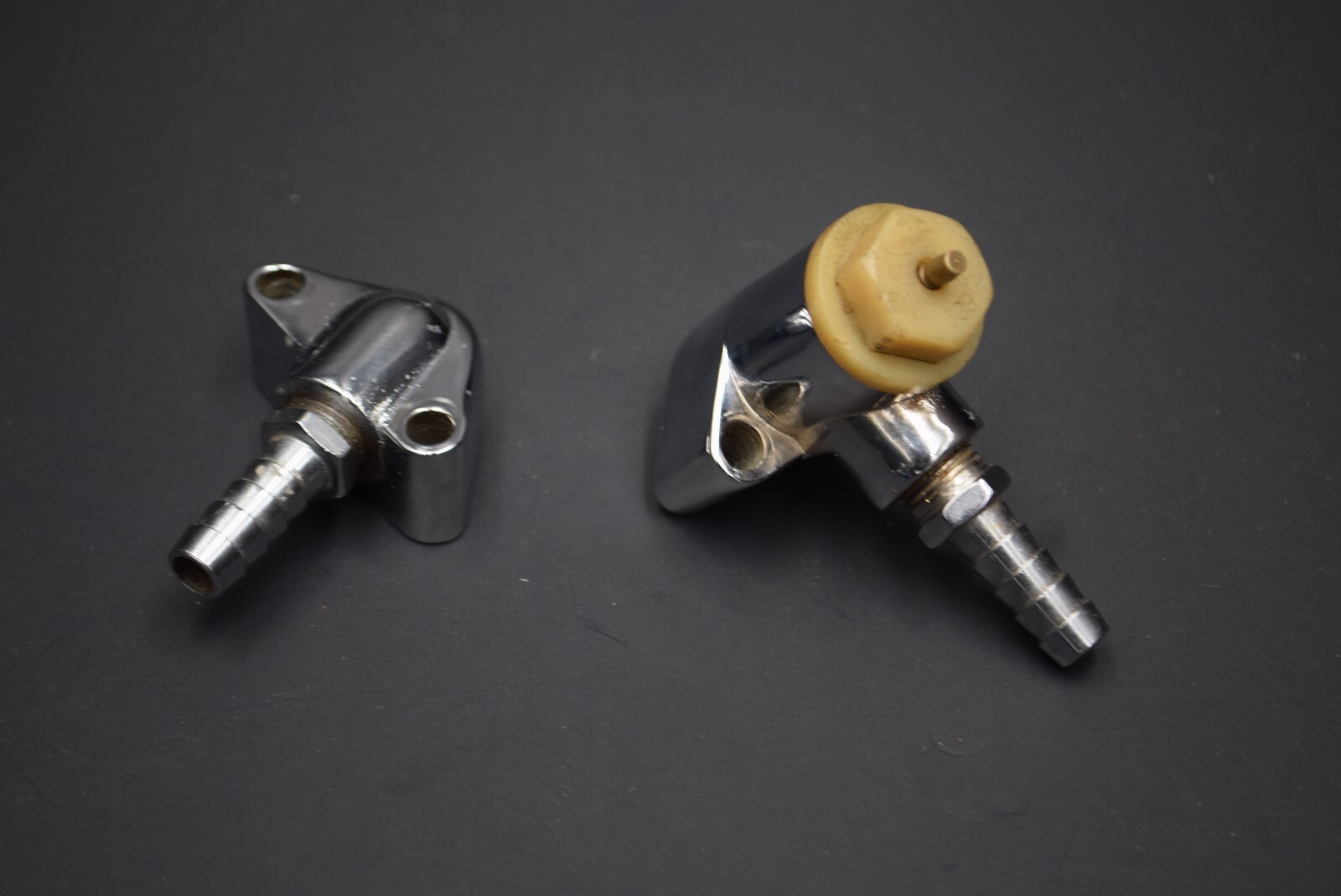 Dragbike Kz Z1 73 80 Pair Of Chrome Oil Cooler Fittings Nice 900 1000