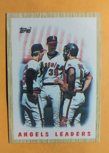 1987 Topps Baseball Card Angels Leaders California Angels #556 | eBay