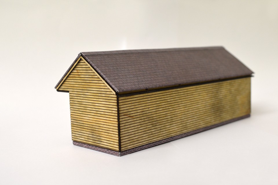 LASER CUT PLYWOOD STABLES KIT FOR OO GAUGE MODEL RAILWAYS 1:76 4MM ...