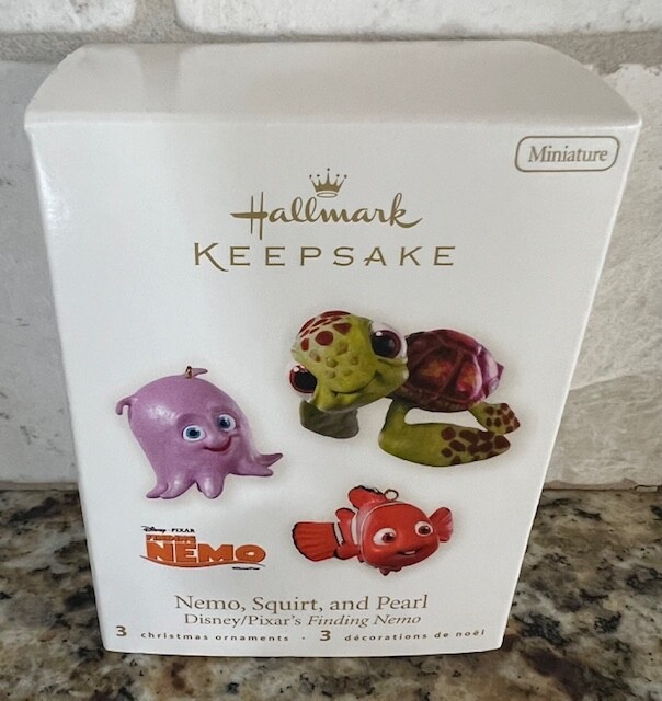 HALLMARK KEEPSAKE ORNAMENT NEMO, SQUIRT AND PEARL FINDING NEMO -BRAND ...