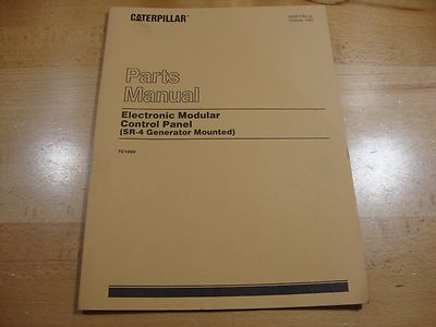 Caterpillar Parts manual catalog SR4 generator mounted control panel ...