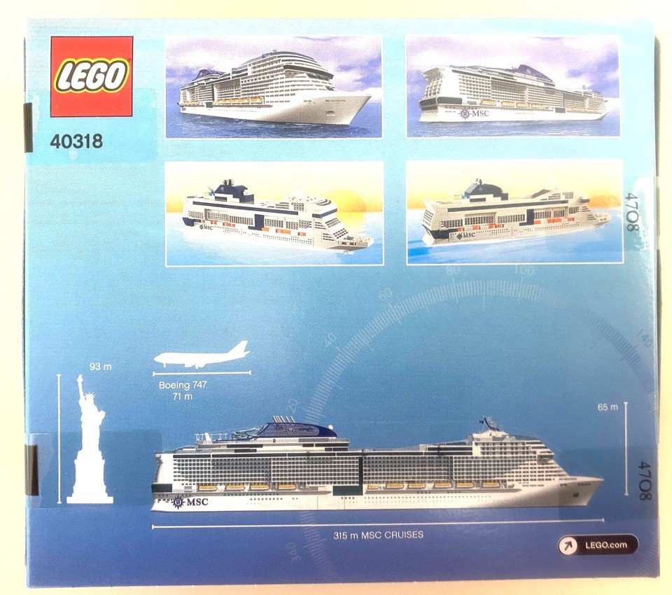 LEGO 40318 MSC Cruise Ship Exclusive Set NEW sealed Box | eBay