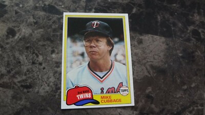 1981 TOPPS# 657 MIKE CUBBAGE BASEBALL CARD | eBay