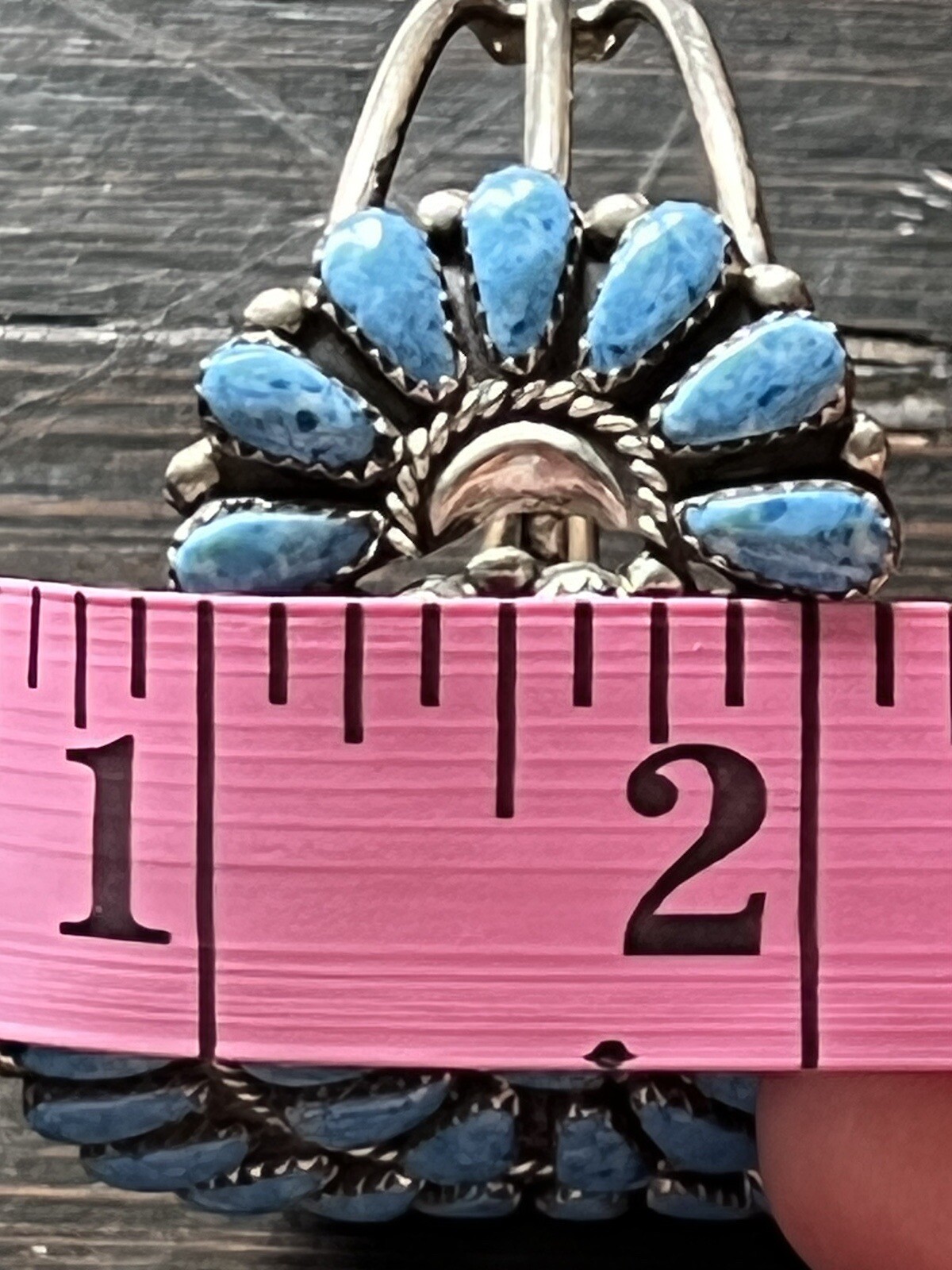 Native American Navajo Denim Lapis Teardrop Cluster C… - Gem