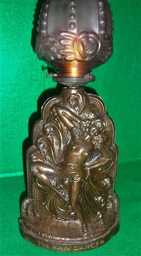 Art deco lamp nude woman "The Fan Dancer" 1933 Chicago World’s Fair ...