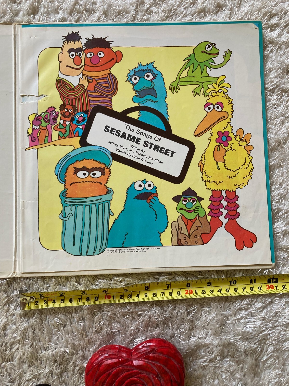 sesame street book and record album cover only, no record included. | eBay