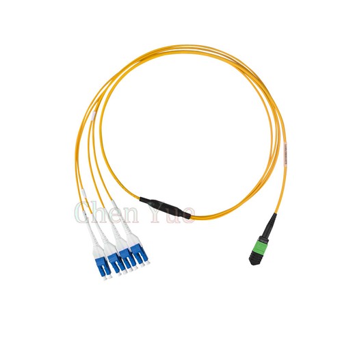 3M Fiber optic 8 core MPO Female 4 Duplex LC 8 Fibers Fan-out 40G cable ...