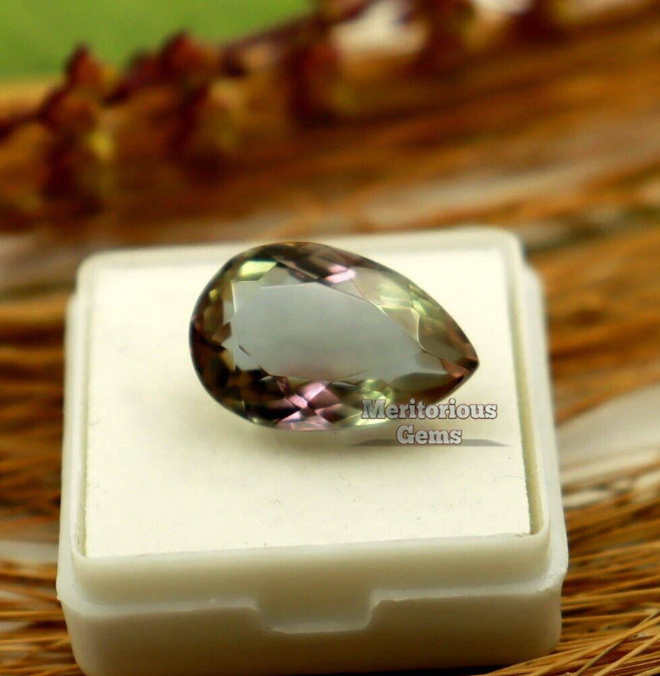 Color Changing Loose Gemstone Certified Natural Alexandrite Pear Cut 10 ...