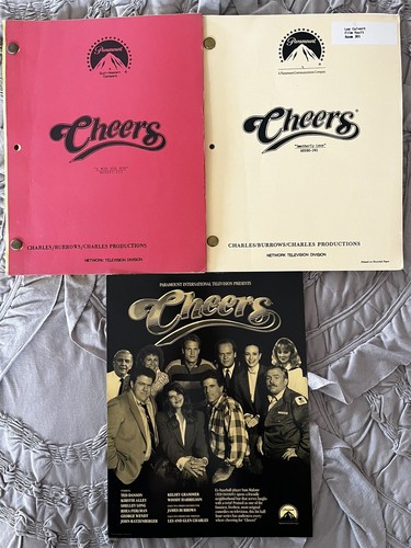 Lot of 2 Original Cheers TV Show Scripts (S7 & S10) + Promo Materials ...