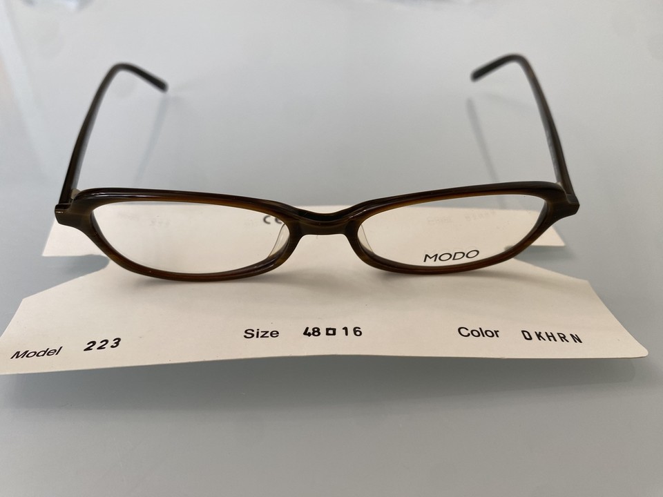 Modo Eyeglass Frames Model 223 DKHRN Brown 48-16-140 Made In Italy MODO ...