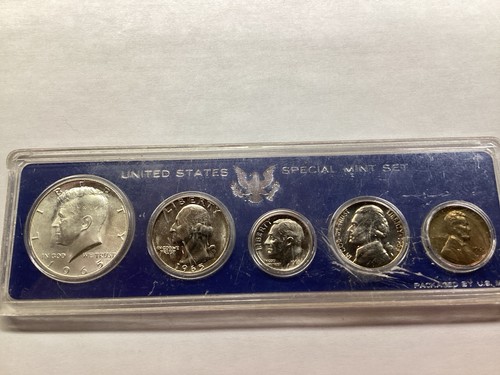1965-Special Mint Set (SMS) w/5 Coins in Mint Plastic Holder-SEE DESC ...