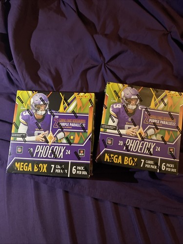 2024 Phoenix Football Cards Mega Box! New Factory Sealed! 2 Box Lot ...