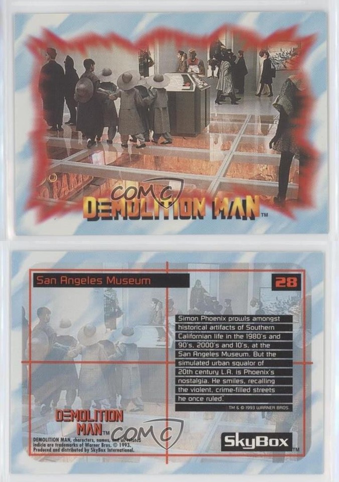 1993 SkyBox Demolition Man San Angeles Museum #28 0e2x | eBay