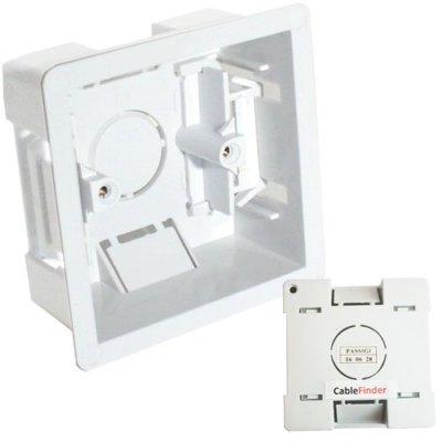 35mm Single 1 Gang DRY LINING Flush Pattress Back Box Plasterboard ...