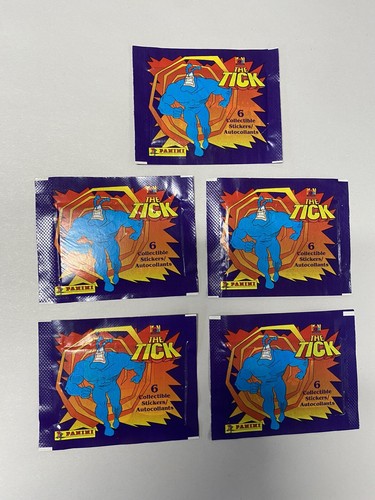 The Tick Panini 1996 Sticker Bonus Pack - 5 Packets of 6 Stickers - Old ...
