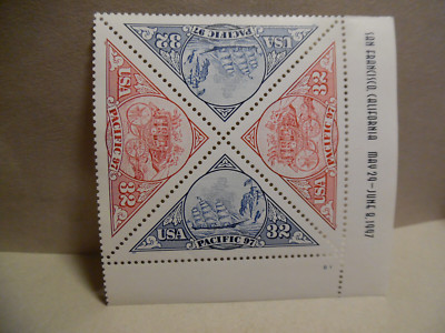 SCOTT STAMP # 3130-3131 PACIFIC 97 STAMP EXPO 32 CENT PLATE BLOCK - MNH ...