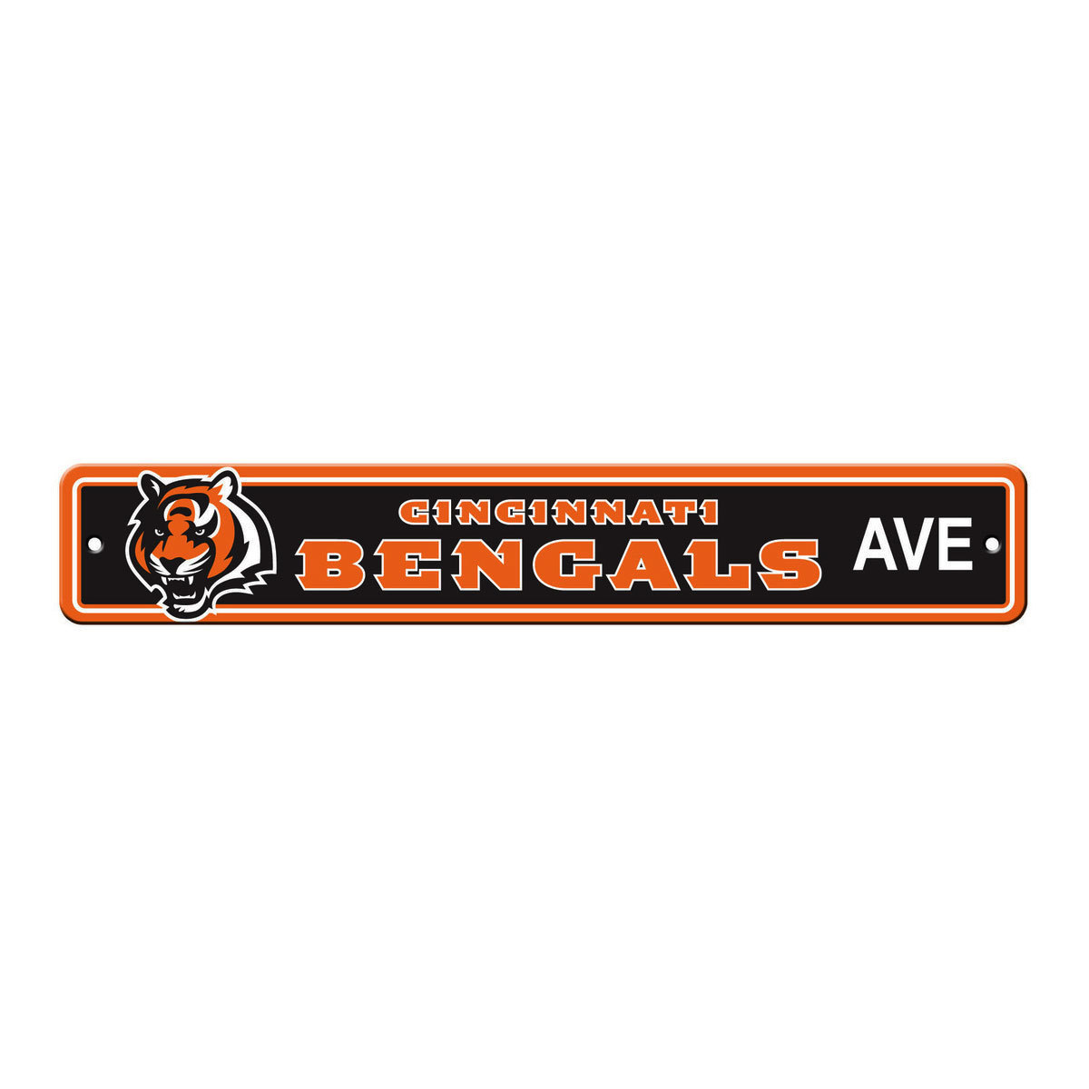 NFL Cincinnati Bengals Home Room Bar Office Decor AVE Street Sign 4" x ...