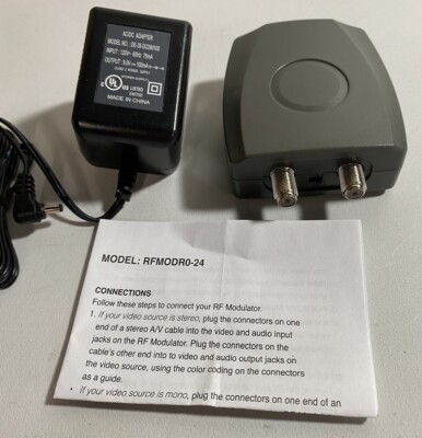 RF MODULATOR / RFMODRO-24 - A/V - DIRECTV - DISH NETWORK - CABLE TV NEW ...