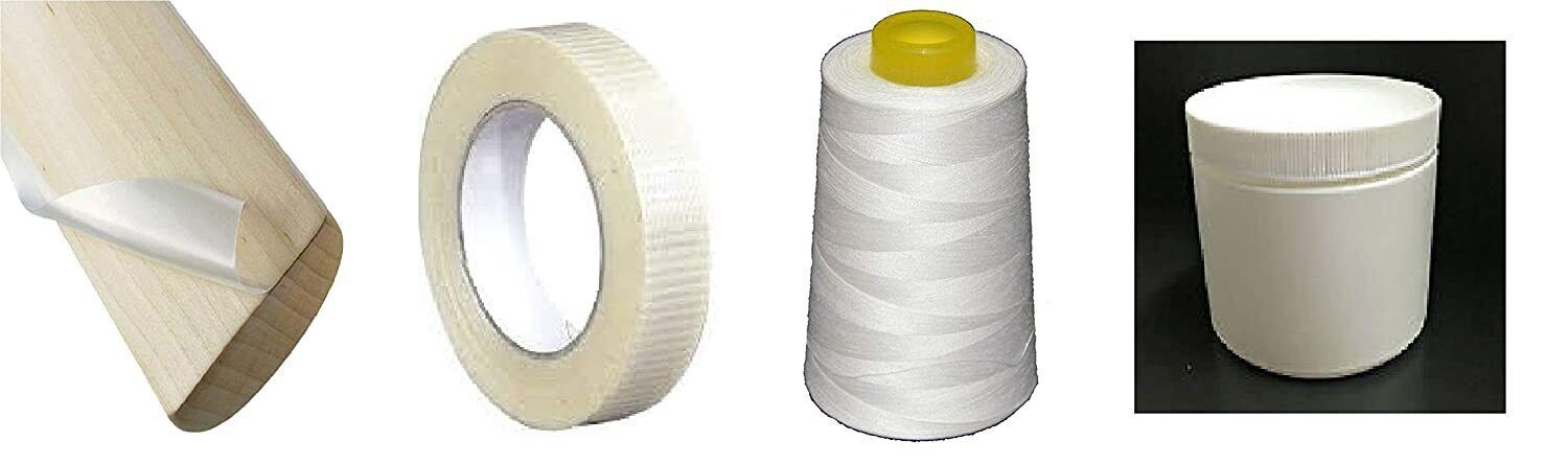 Nylon Cricket Bat Repair Combo Pack ,1 Roll Silk Thread, Wood Glue, 1 ...