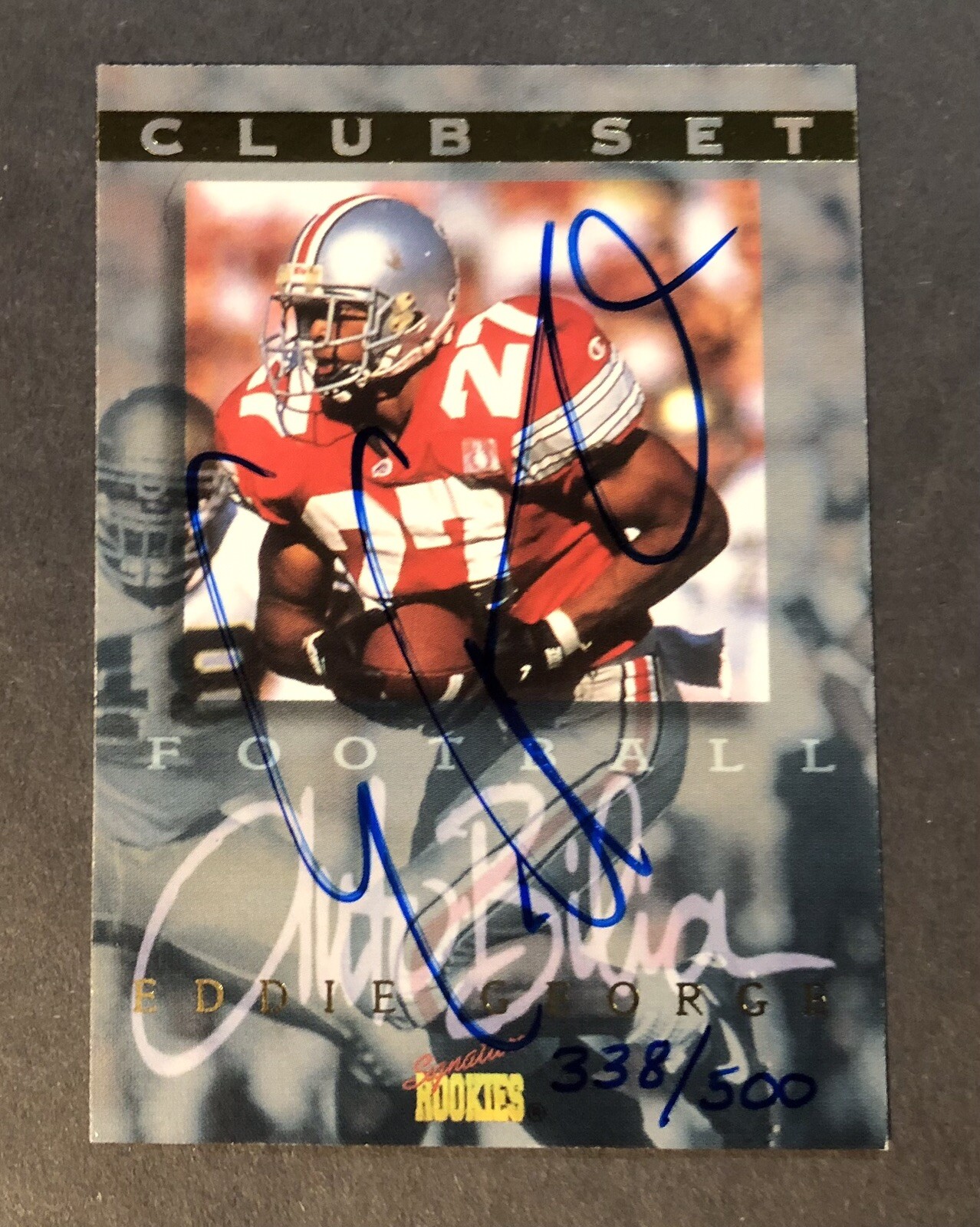 1996 Signature Rookies Autograph Set Eddie George Terrell Davis 5 Card ...