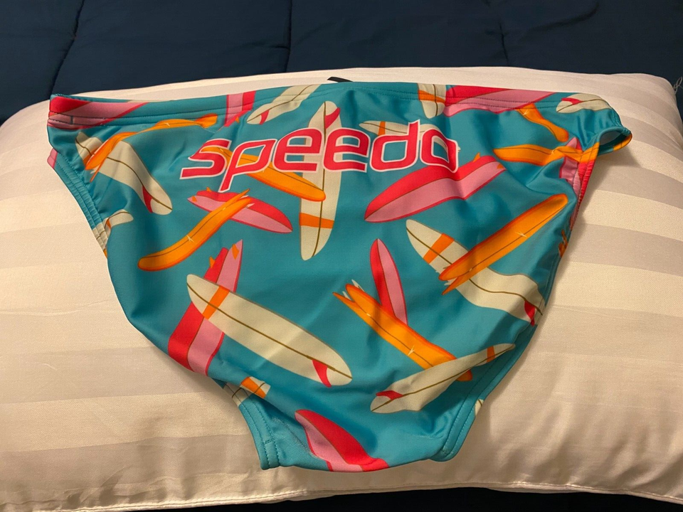 SPEEDO SOLAR POWERFLEX ECO - 1" ON THE HIP - "HANG TEN" SIZE 38 - NWT ...