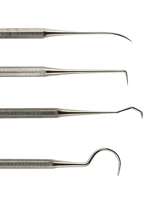 New 4pc Dental Picks Probe Wax Carver Set Stainless Steel DD314 * US ...