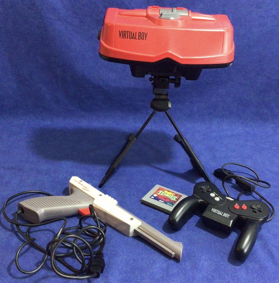 Nintendo Virtual Boy Console With Stand Controller Gun Red Black — Not ...